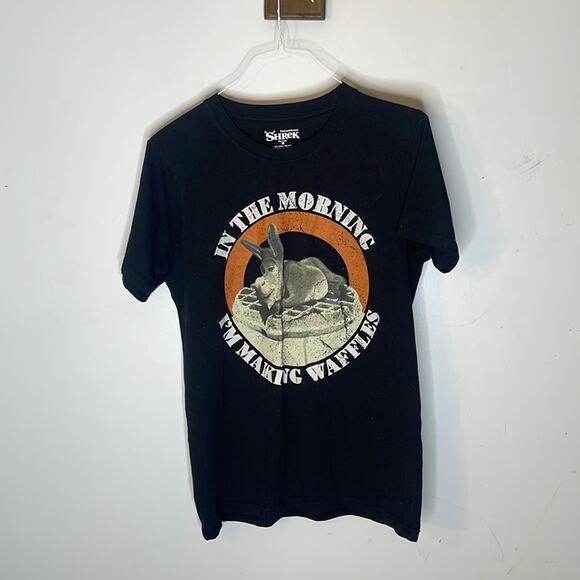 Dreamworks | Shirts | Dreamworks Shrek Black Multicolored Donkey Unisex ...